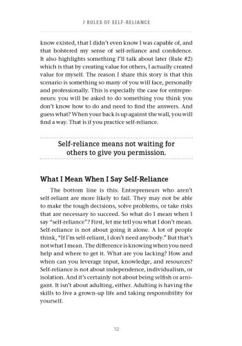 7 Rules of Self-Reliance