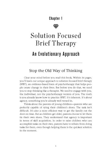 The Solution Focused Brief Therapy Diamond